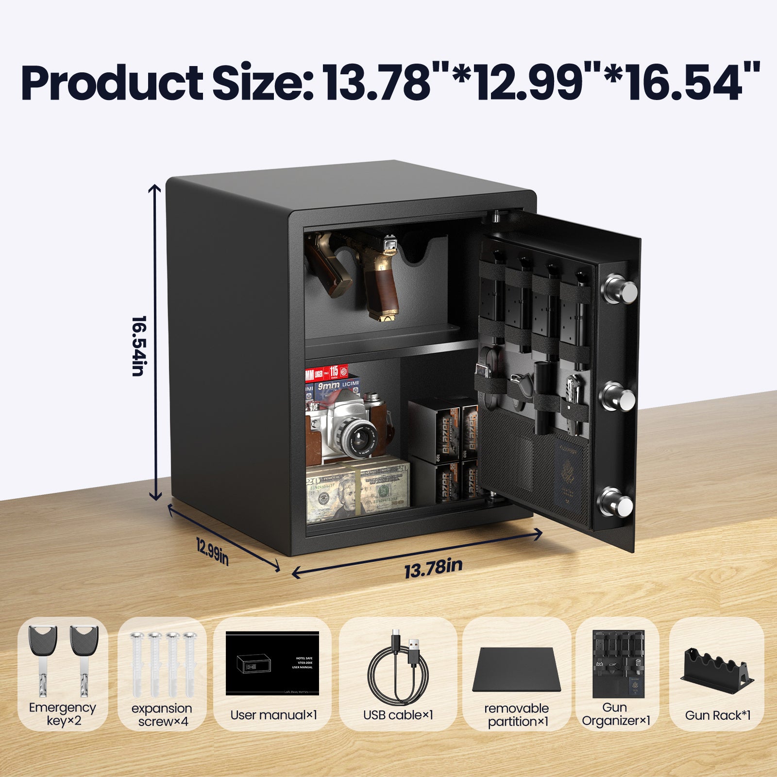 Grimtron Electronic Safe Box (1.72 cu. ft.)